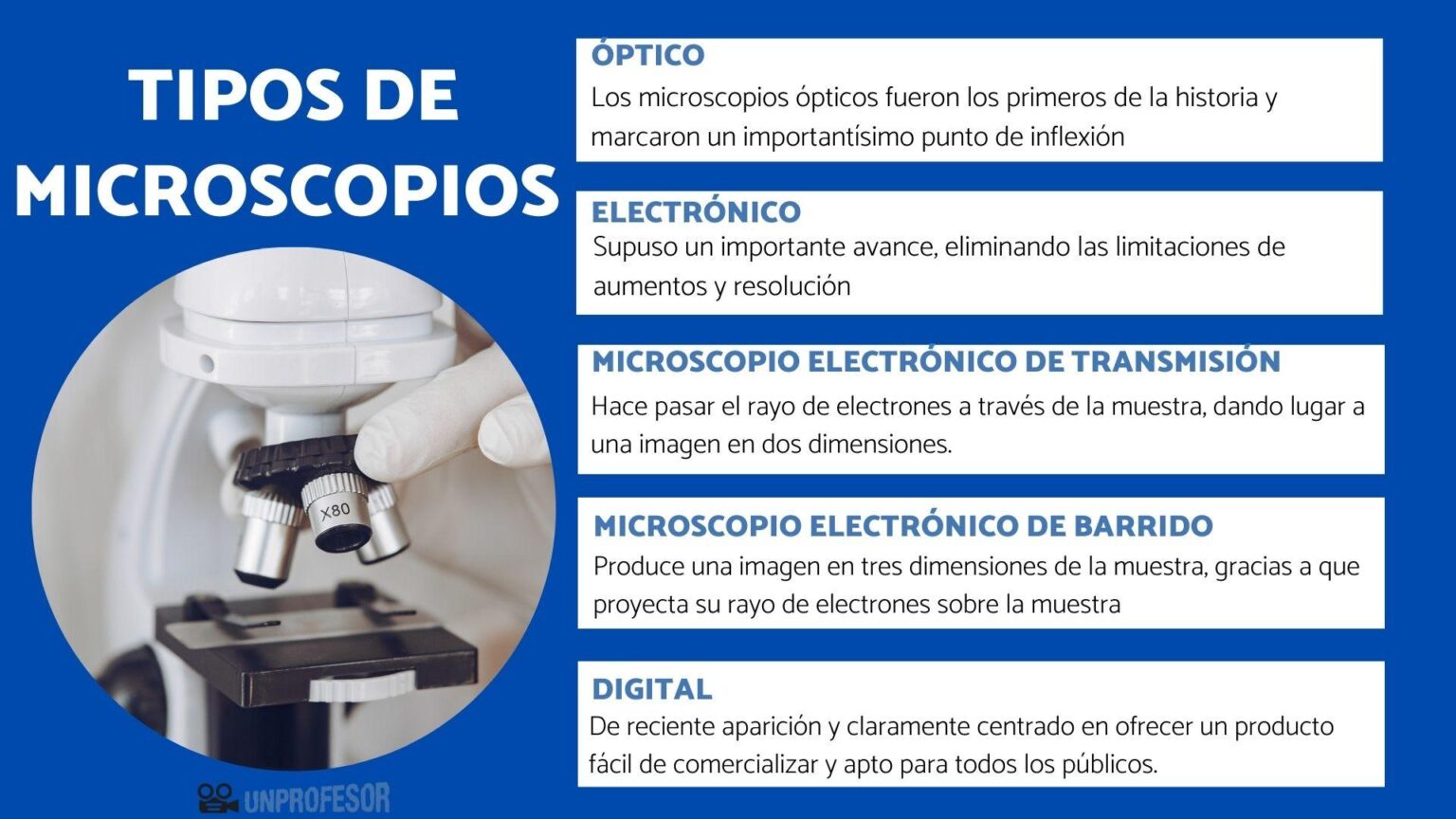 ᐈ ¿Cuáles son los tipos de microscopio y sus diferencias? ️ En Laboratorio